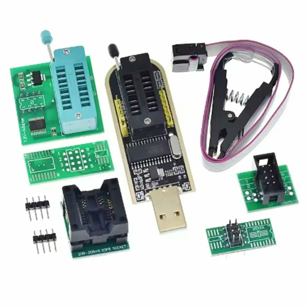 Модуль USB-Программатора EEPROM Flash BIOS Серии CH341B 24 25