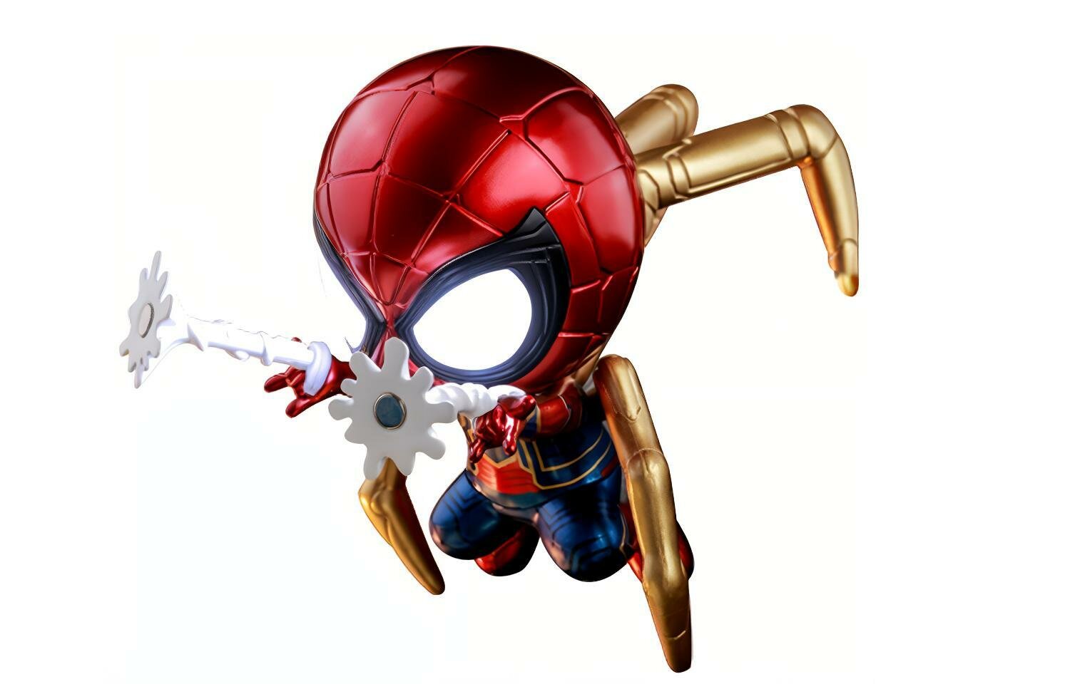 **Фигурка унисекс Hot Toys Marvel Spider-Man Revenge of the Steel Dual Shot Net Version Cosbaby, 15 см**