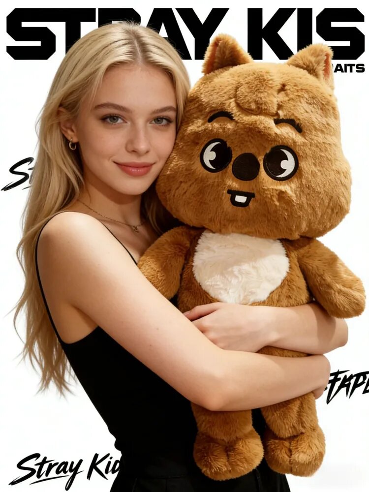 SKZOO 50cm Сидящая Кукла Straykids KARMA, стрей кидс игрушки