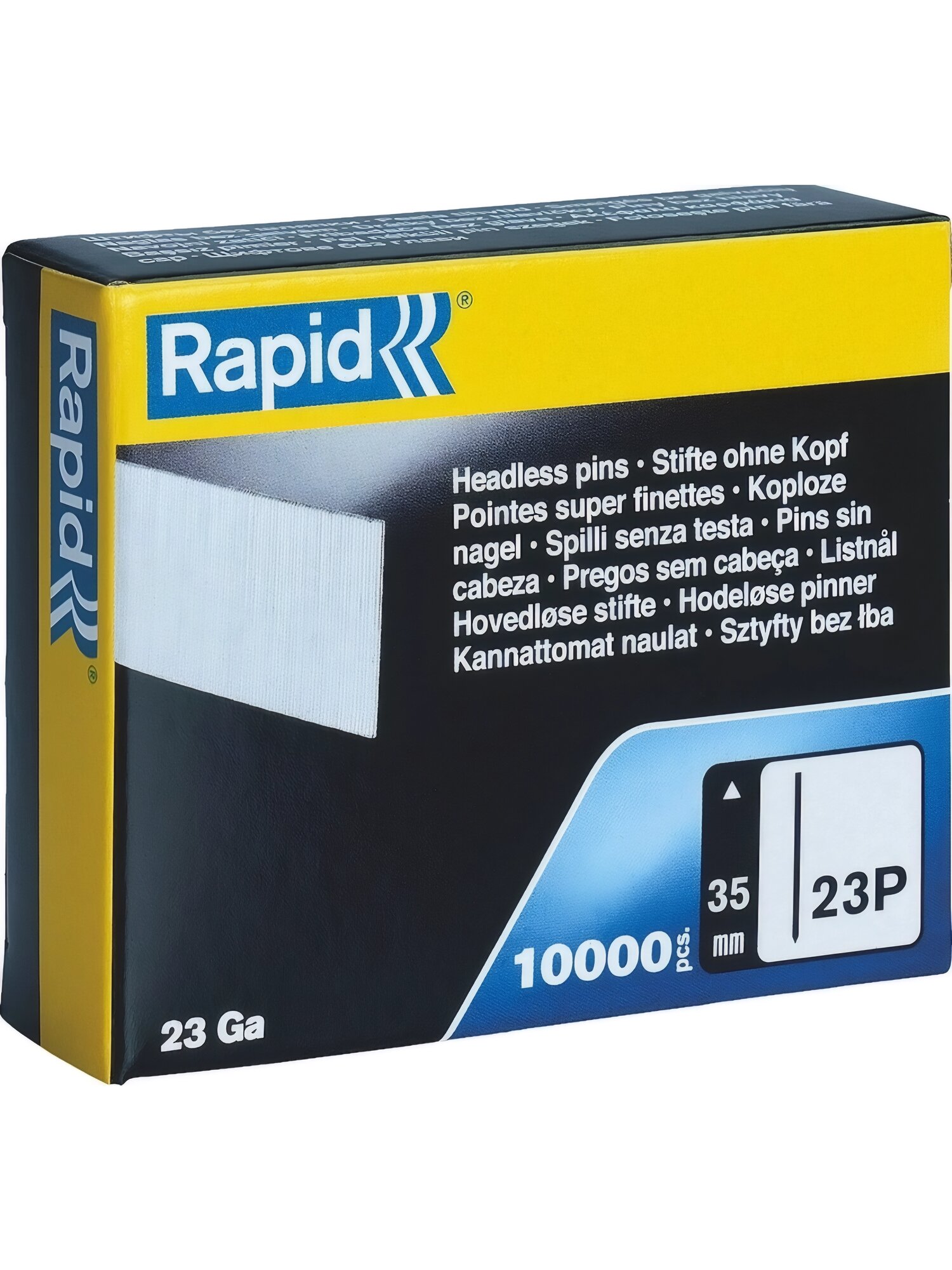 Закаленные супертвердые гвозди RAPID тип 23Р, 35 мм, 1000 шт