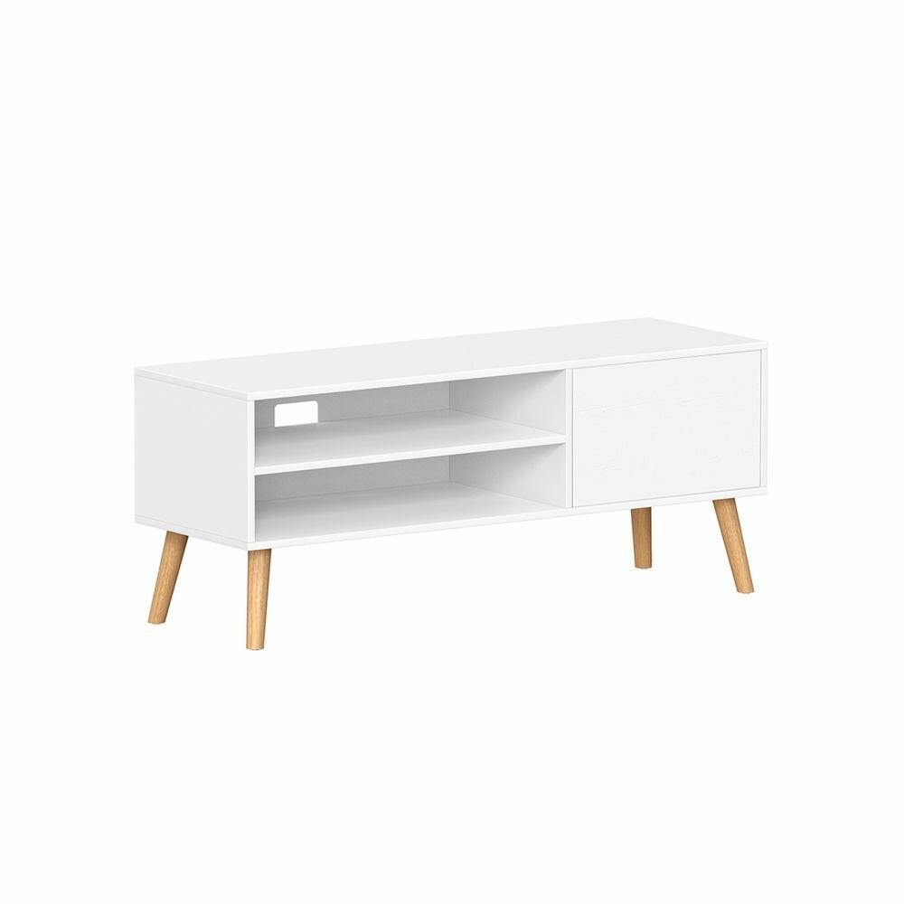 Тумба под телевизор VASAGLE - 40 x 120 x 49 см, цвет белый/бежевый LTV120T46