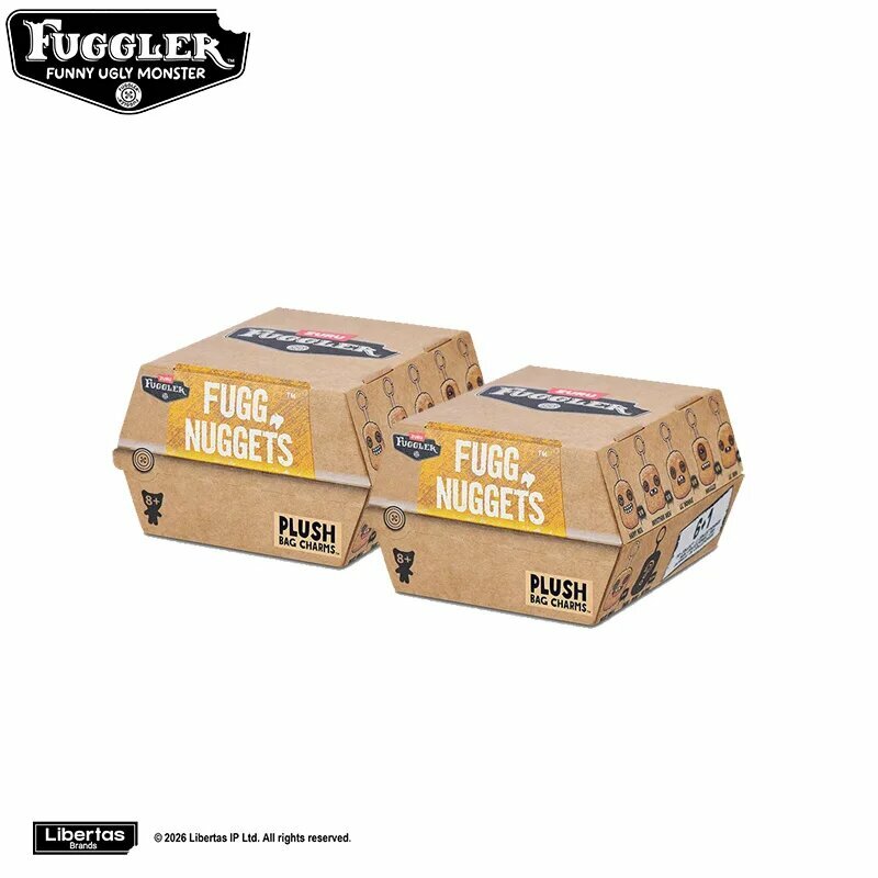 Брелок Fuggler Baby Baddies плюшевый Бежевый, B-2pcs