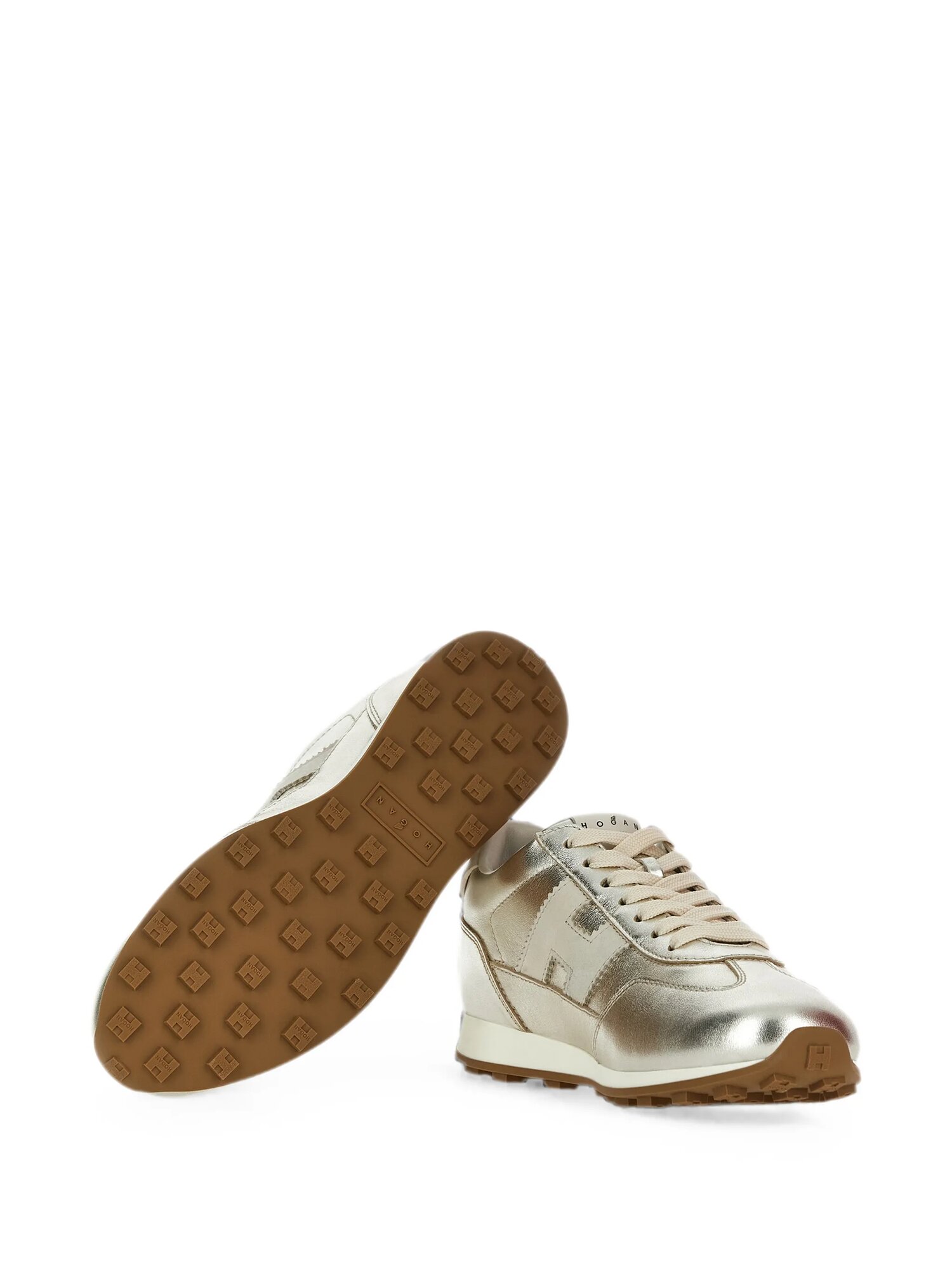 Кроссовки Hogan Athletic sneakers, размер 36 EU, серебристый/красный — фото 1