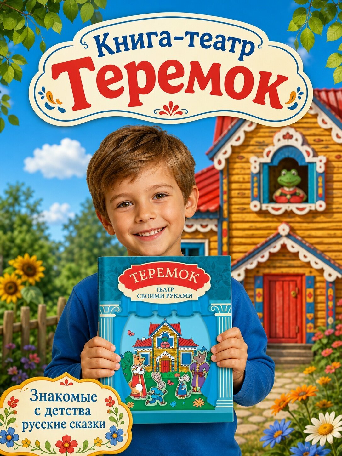 Заплотнева А. Ю. Теремок. Книга-театр : Аппликации для детей. Театр своими руками