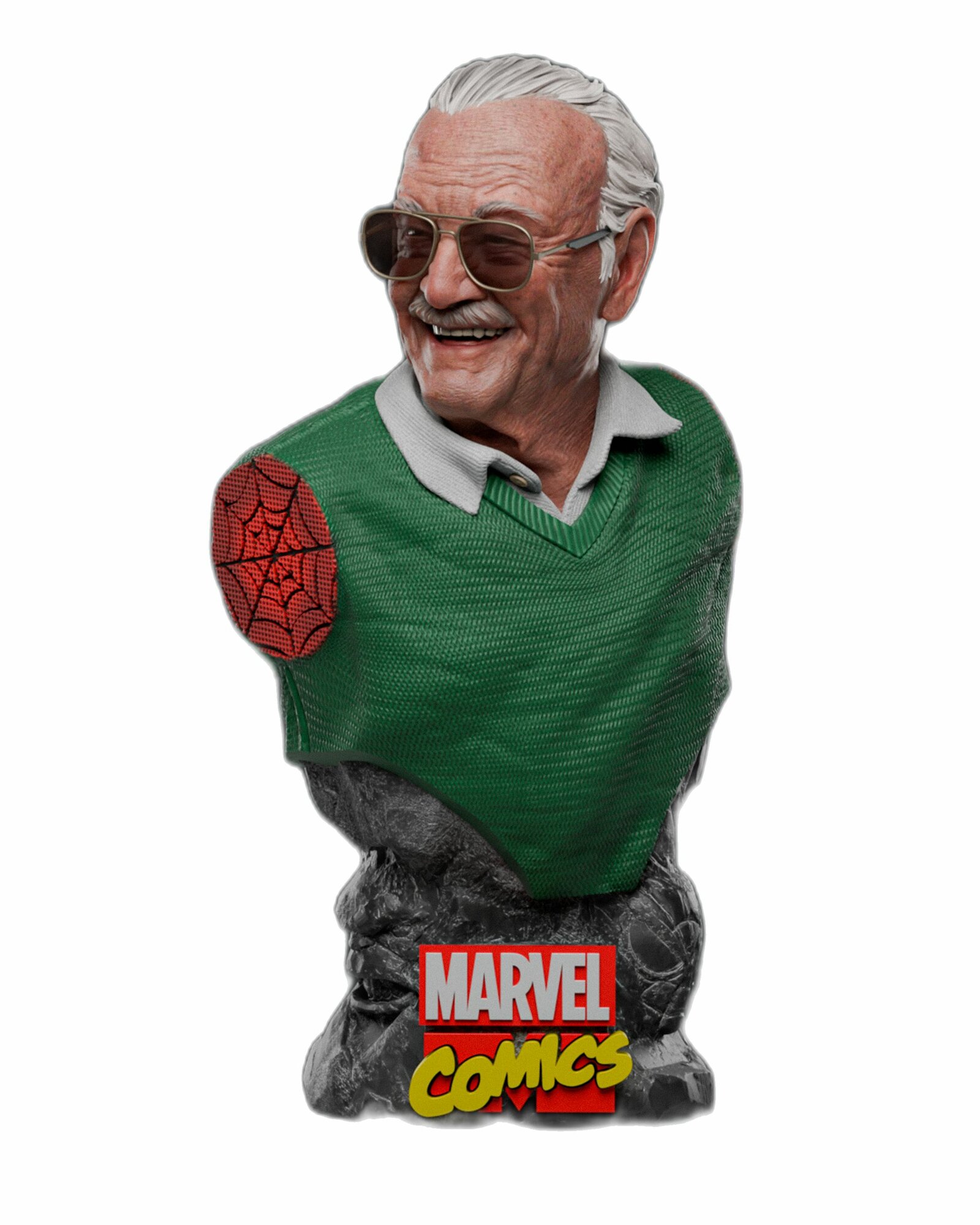 Сборная модель Stan Lee (Marvel), 136мм для покраски
