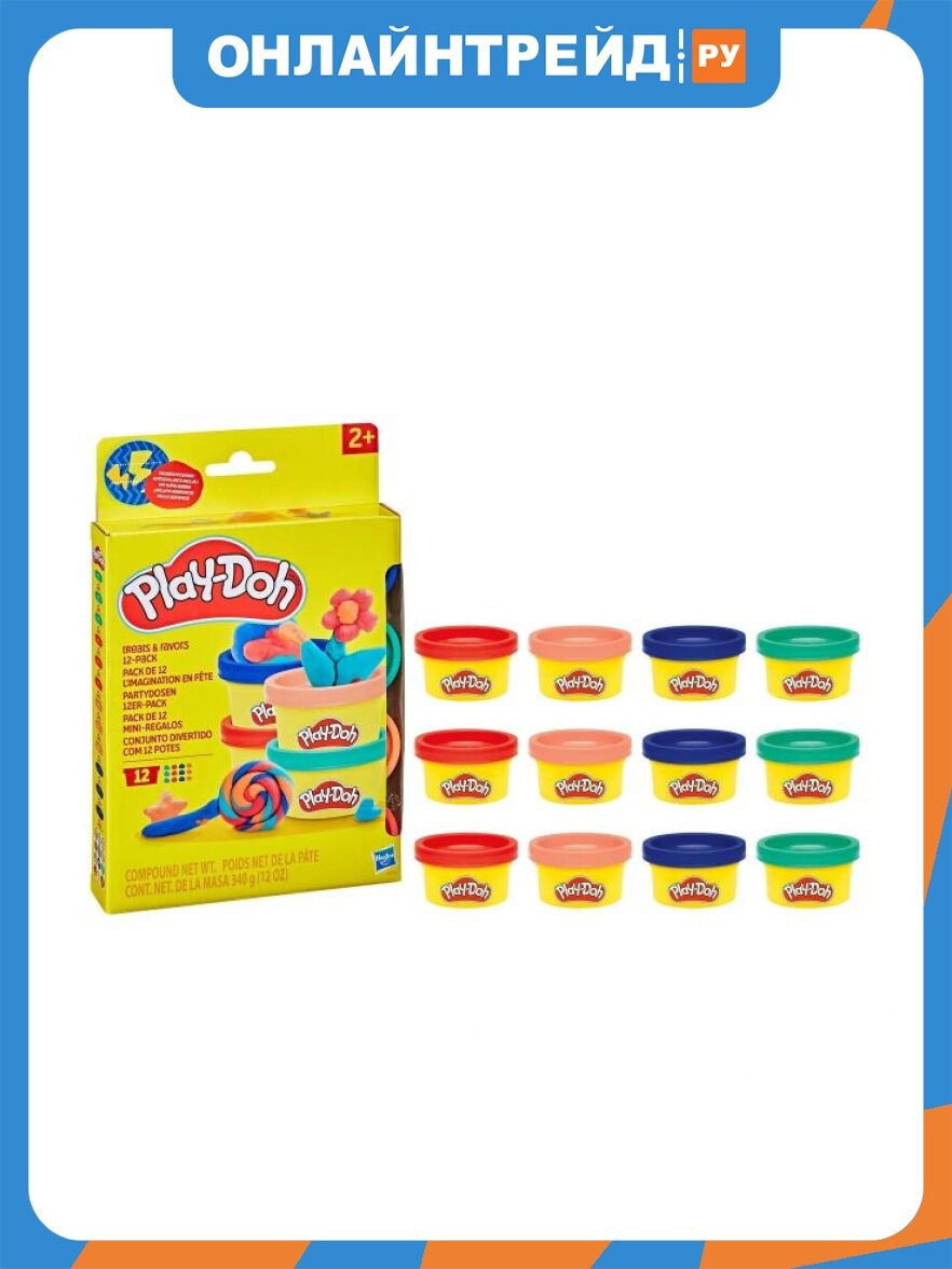 Масса для лепки Play-doh 12шт