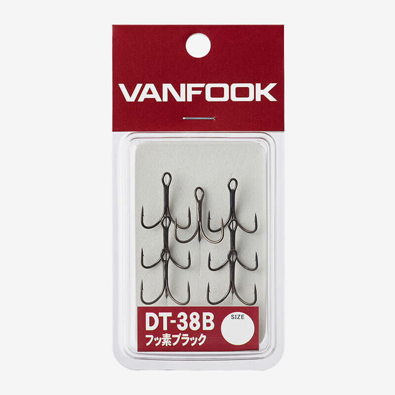Крючки тройные Vanfook DT-38B Fusso Black #8 (7шт)
