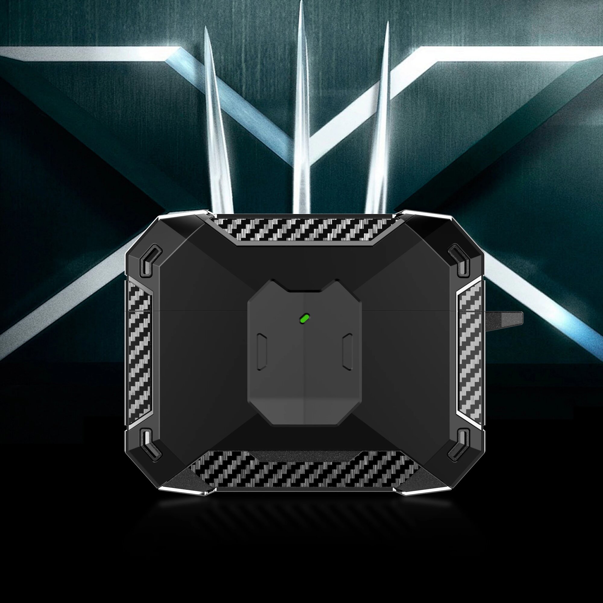Черный чехол для наушников JBL Wave Beam 2 из углеродного волокна