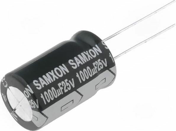Конденсатор SAMXON EGT108M1EG20RR40P-R Конденсатор: электролитический с низким импедансом THT 25ВDC 1шт