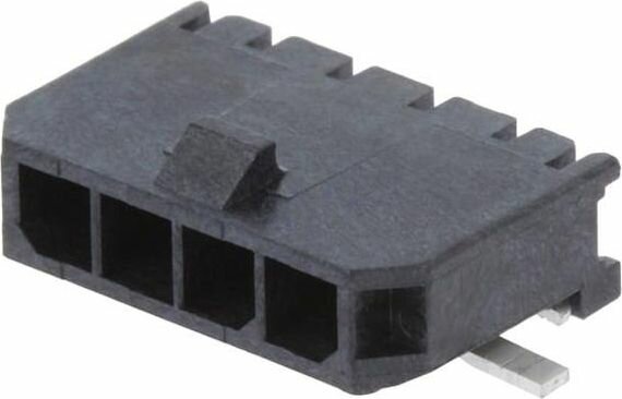 MOLEX 0436500412 Гнездо, провод-плата, "папа", Micro-Fit 3.0, 3мм, PIN: 4, Glow-Wire, 1шт