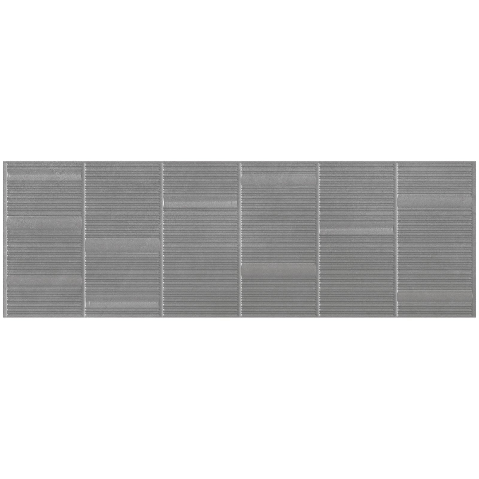 Плитка базовая Eurotile Continuo 01-00128097 серый рельеф мелкие линии 100х32,5 см керамика (упак - 1.3 м2)