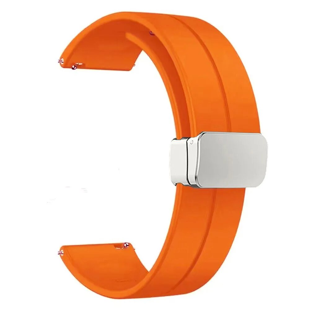 Магнитный силиконовый ремешок для amazfit Balance Falcon GTR 4/3/2 Huawei Watch 4/4 Pro GT4 46 мм Samsung Galaxy 6 Classic 47 мм 43 мм, 20 мм/22 мм Браслет для умных часов