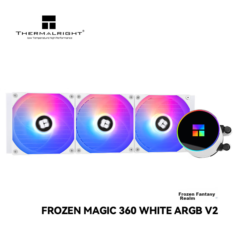 Thermalright Frozen Magic 360 White ARGB V2 Охлаждение жидкостное все в одном с металлическими креплениями Цвет：Frozen