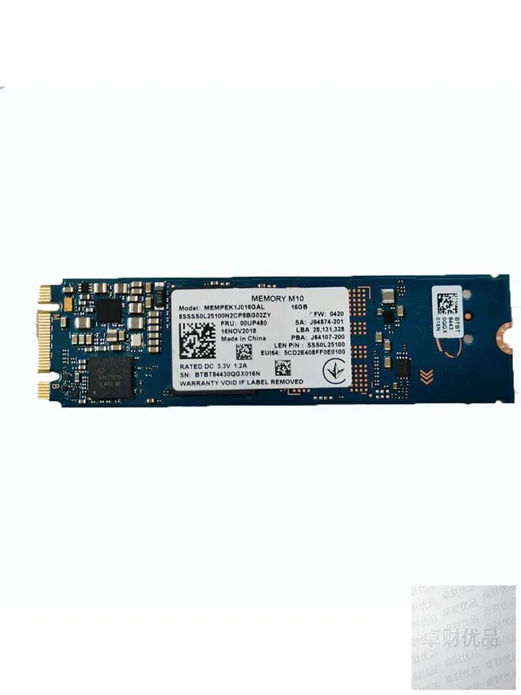 Ssd m.2 2280 16 гб mempek1j016gal pcie 3.0 3d xpoint nvme для intel optane memory m10