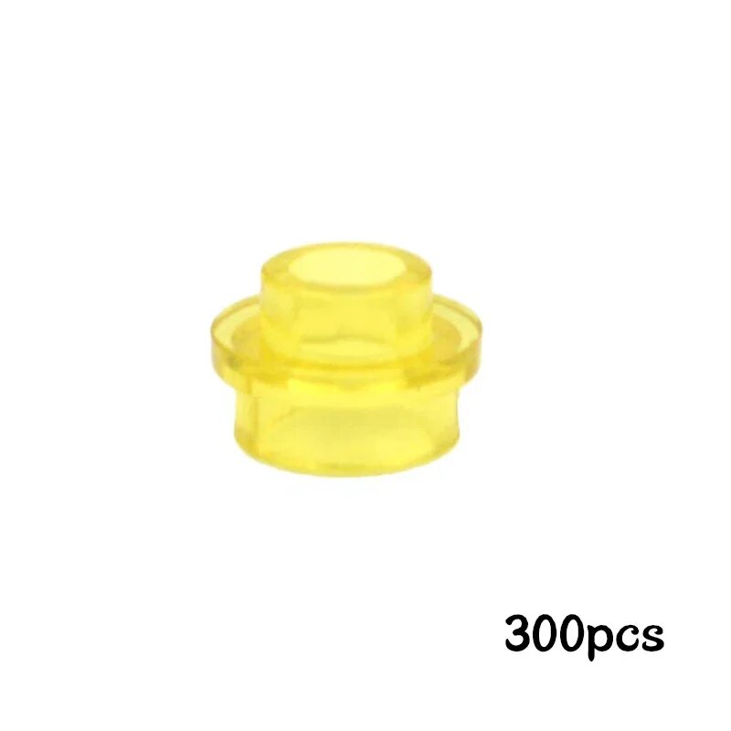 Пластиковые круглые плитки для сборки 300 шт. VEK Желтый, 85861 Clear