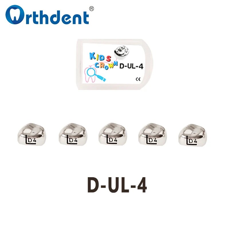 Детские стоматологические короны Orthdent из нержавеющей стали D-UL-4