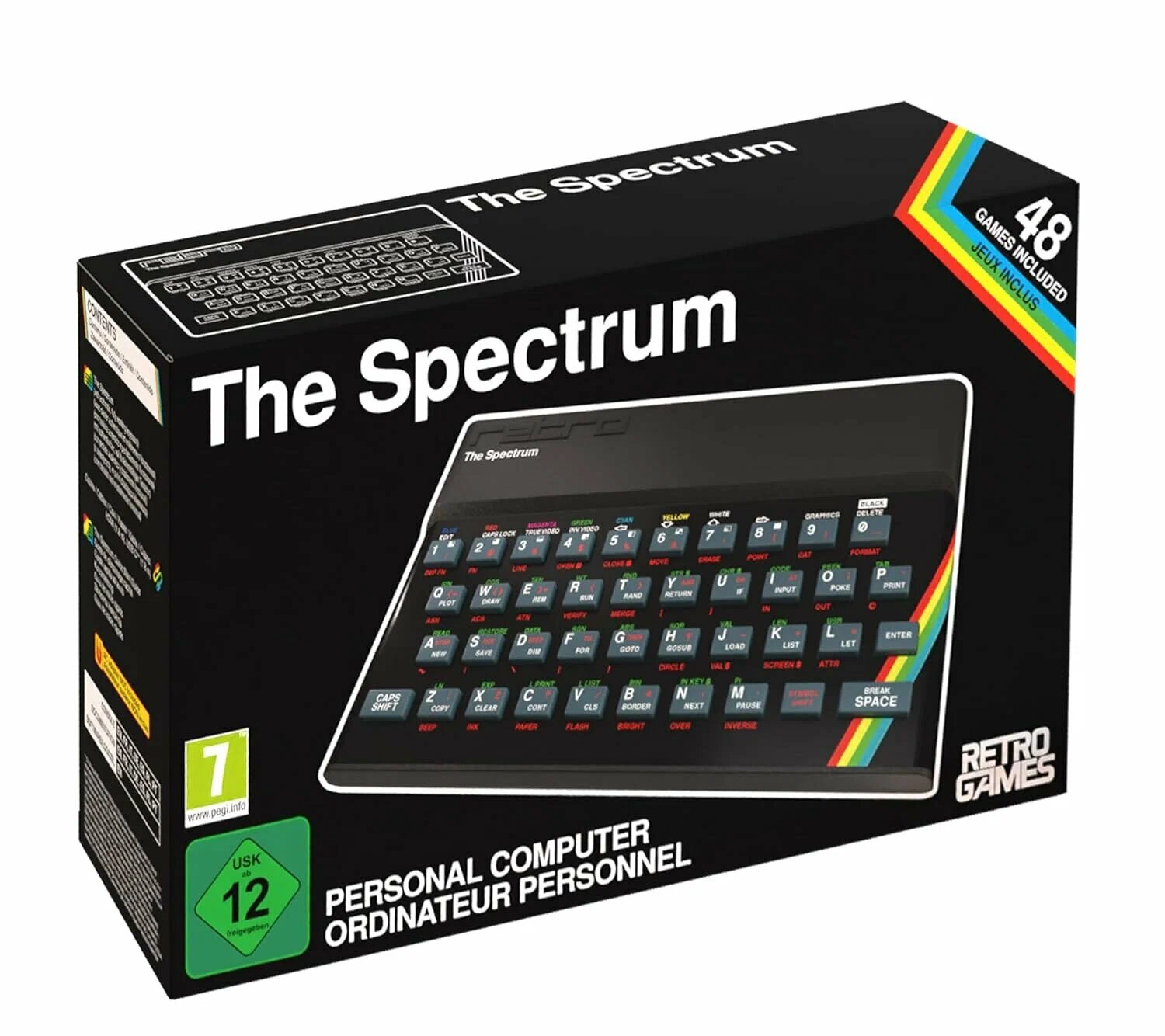 Игровая ретро приставка Retro Games The Spectrum Console (b), 48 лицензионных классических игр