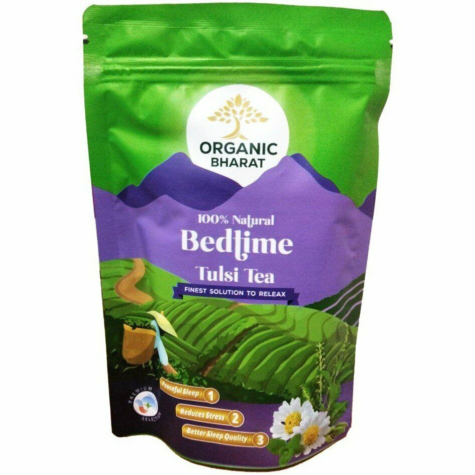 Чай Тулси Для сна без кофеина (Tulsi Tea Bedtime Organic Bharat) 100 г