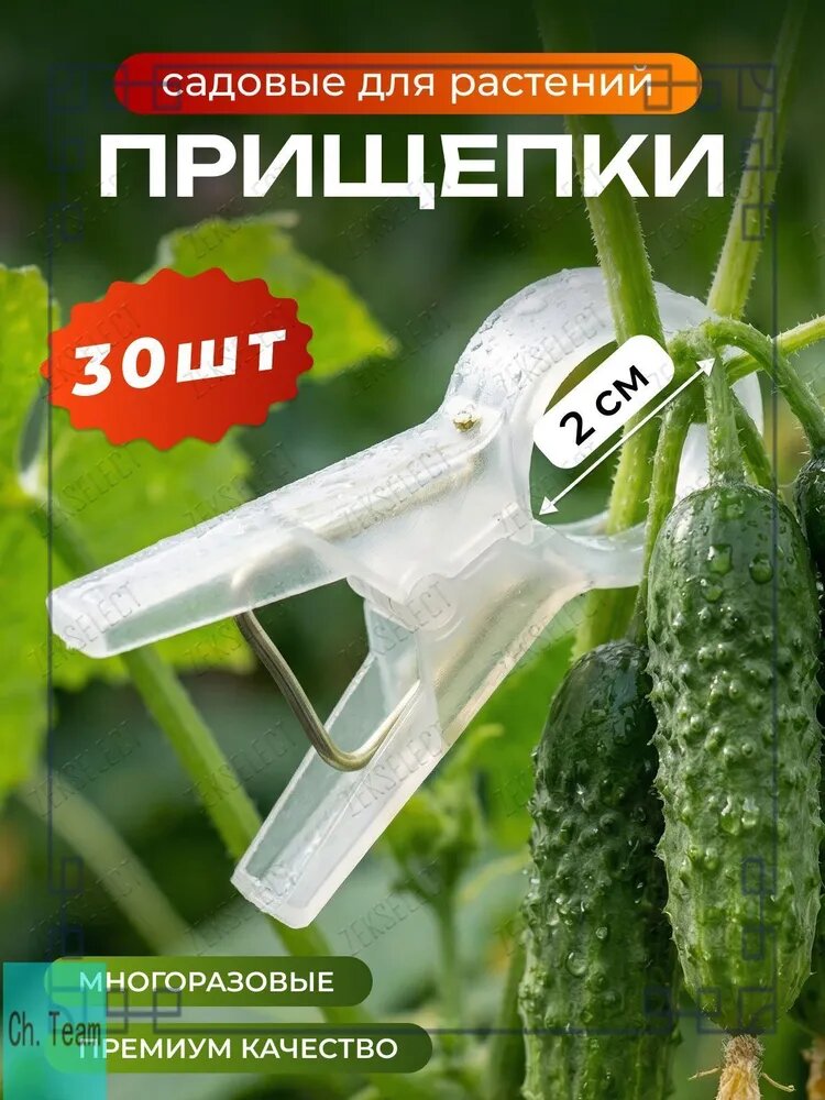 Клипсы для подвязки растений,2см,30шт