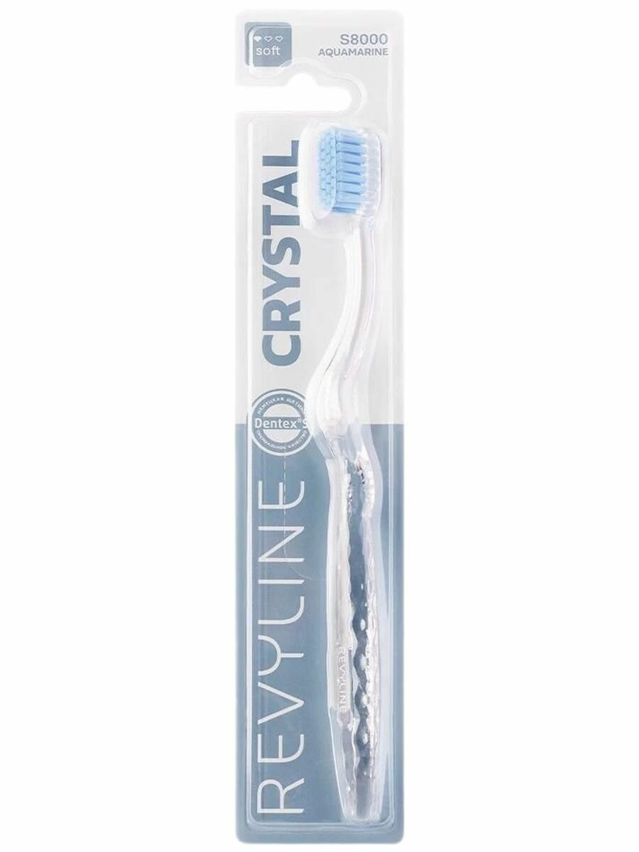 Зубная щетка Revyline S8000 Crystal Aquamarine, мягкая щетина