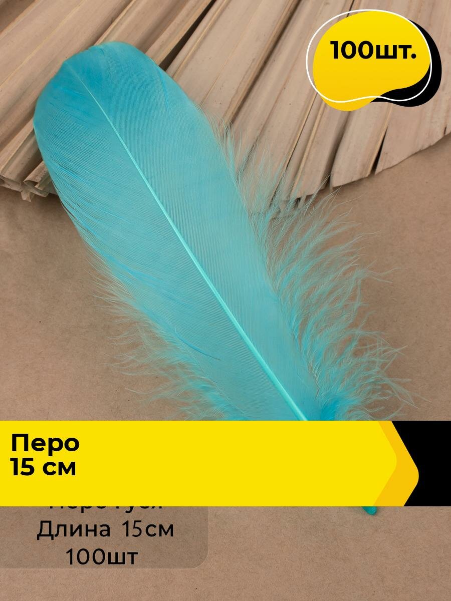 Перья перо для рукоделия и шитья, 100 шт.