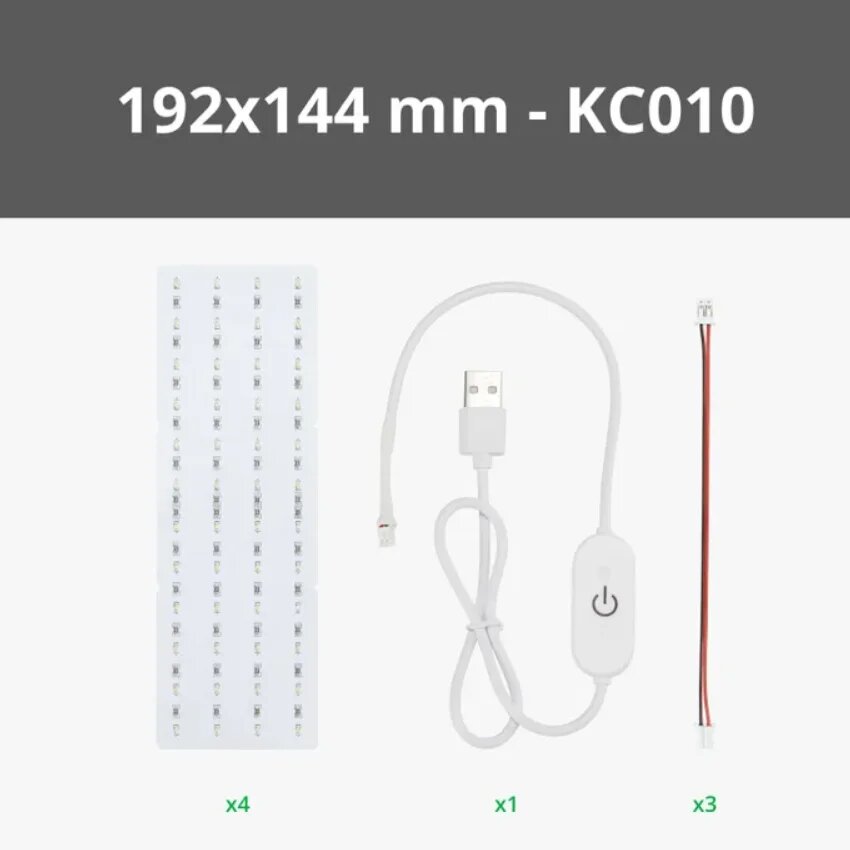 Светодиодные панели для 3D-печати KC010, 192x144mm, 4шт