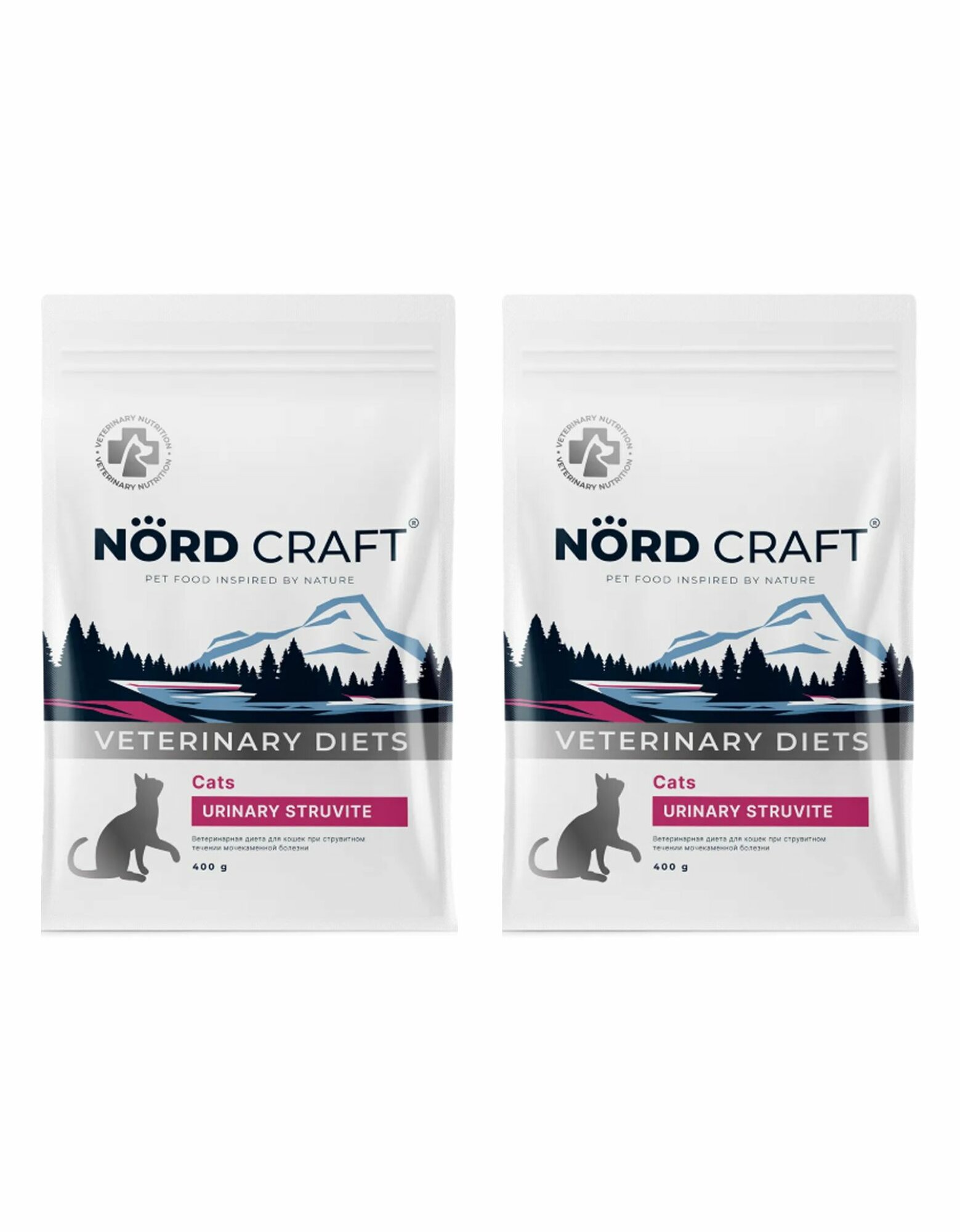 Nord Craft Корм для кошек Urinary struvite, 0,4 кг, 2 уп