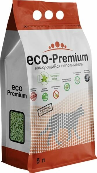 ECO-Premium 89028 Наполнитель комкующийся экстракт Алоэ 5л