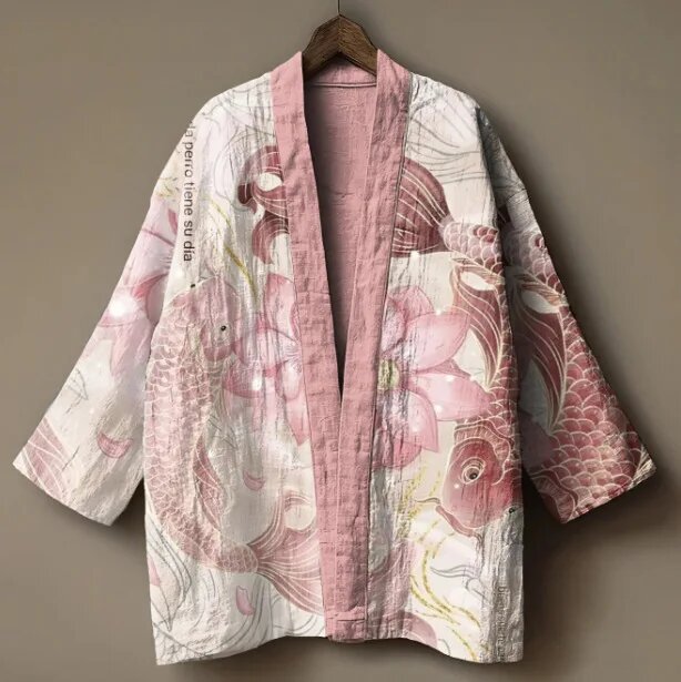 Розовый кимоно кардиган мужской, kimono 9