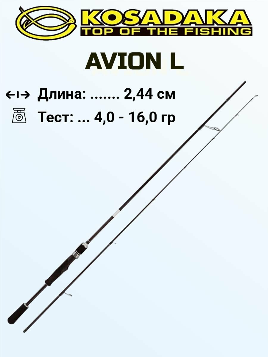 Спиннинг Kosadaka "AVION" 2,44м / 4-16г