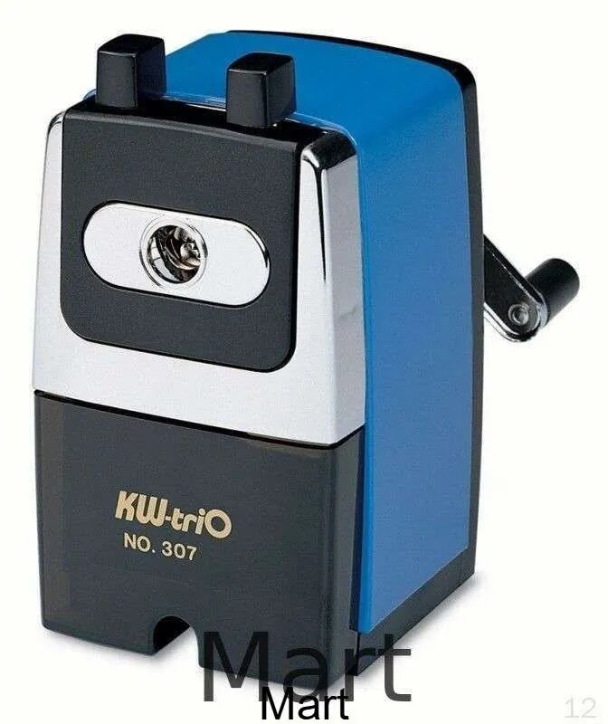Точилка для карандашей механическая Kw-Trio 1 отверстие металл ассорти-123