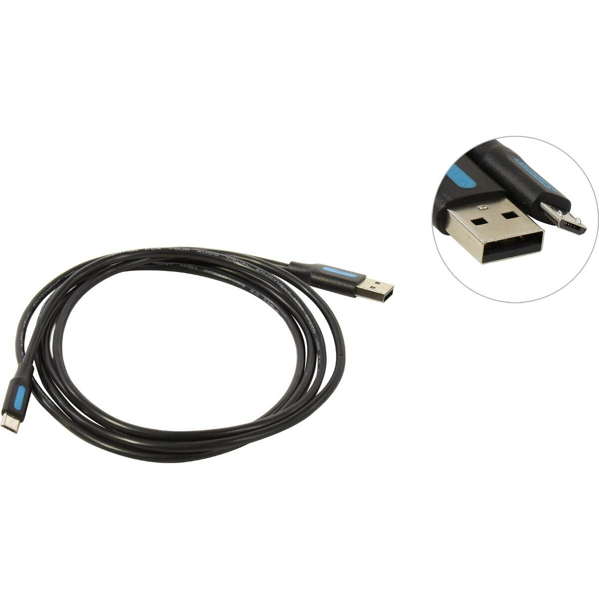 Vention Кабель USB 2.0 AM-->micro-B 1.5м