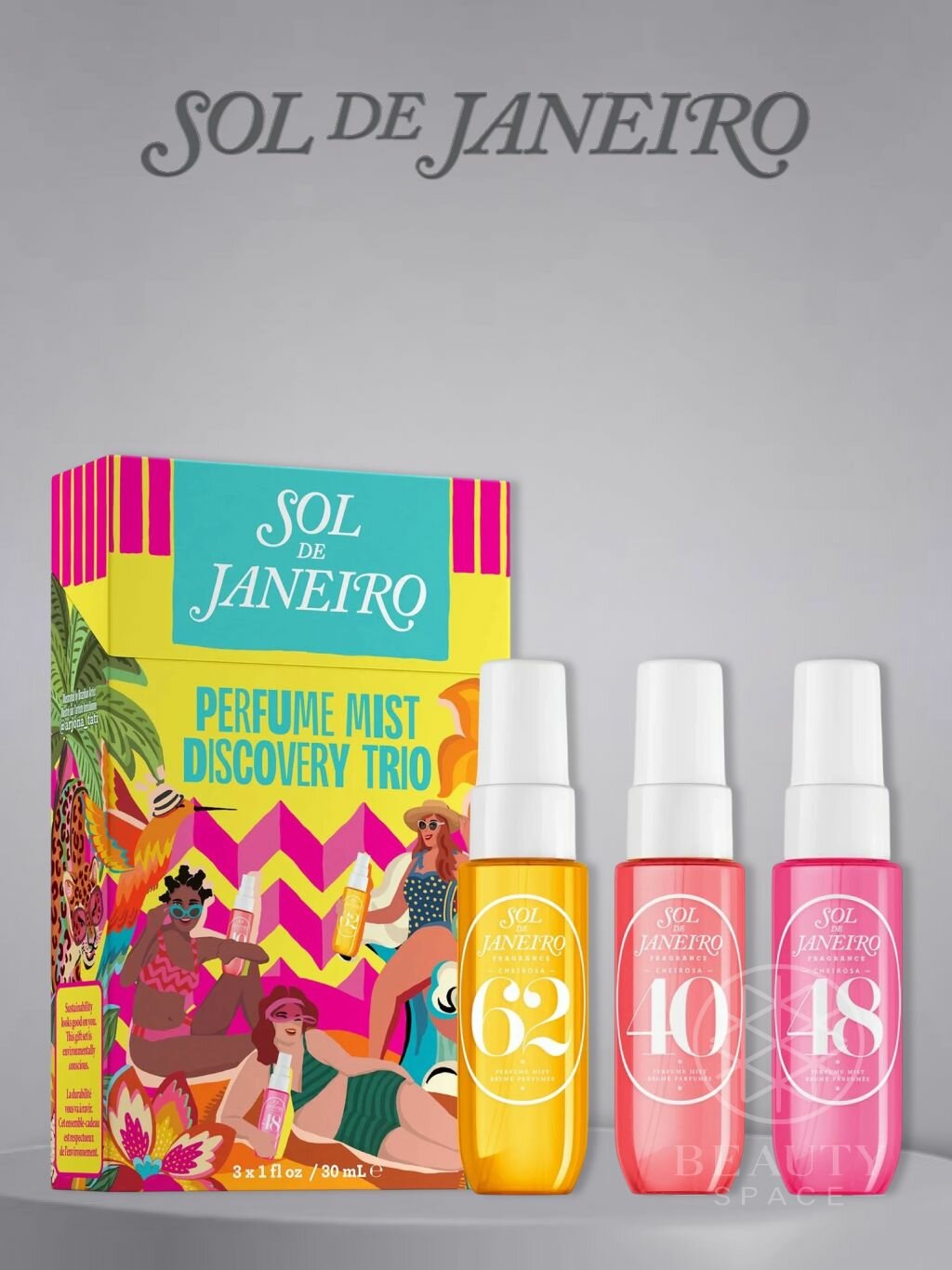 Sol de Janeiro Набор спреев Cheirosa Perfume Mist Set, 3*30ml