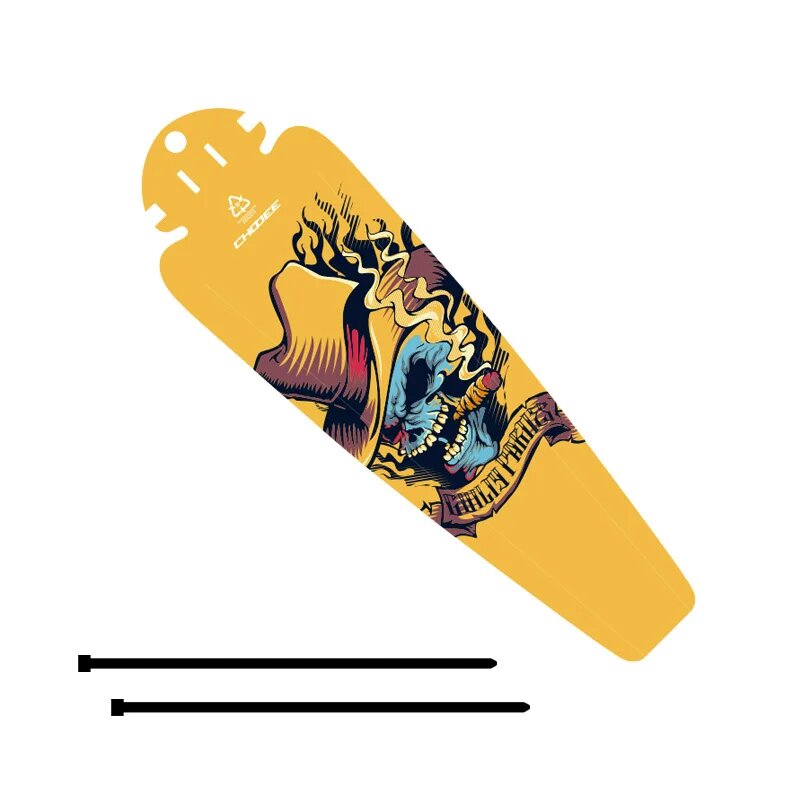 CNC Заднее крыло для велосипеда Yellow zombie