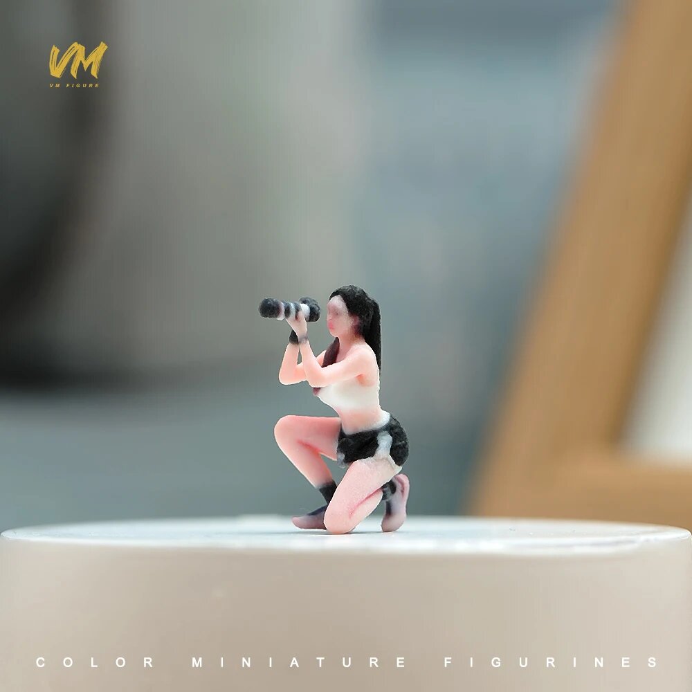 Миниатюрная фигурка фотографа, 1/64, 3D Painted 11