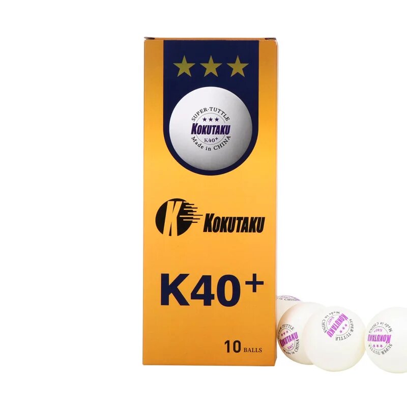 Десять желто-белых мячей для настольного тенниса White 10PCS