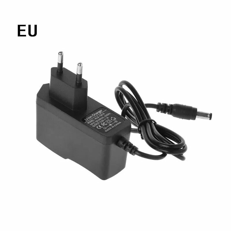 (1шт) зарядное устройство для литиевой батареи 12.6V1A DC5.5 * 2.1 мм-Европейский стандарт
