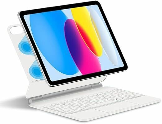 Чехол-клавиатура для iPad mini 6/7 — Белая
