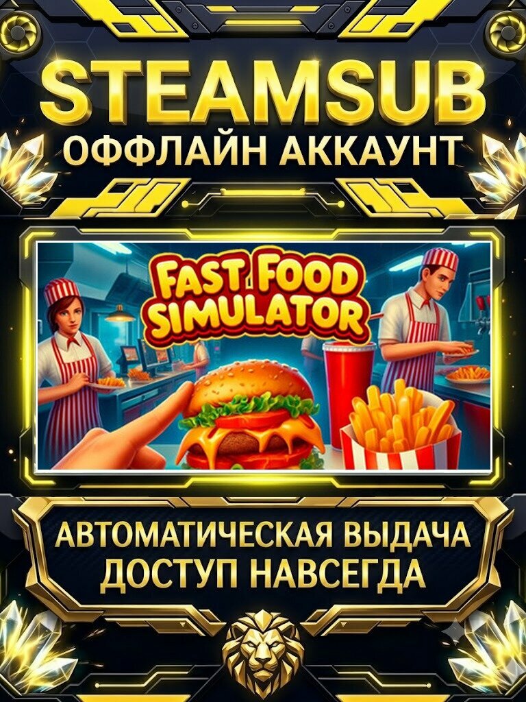 FAST FOOD SIMULATOR игра на аккаунте для ПК с OFF активацией для Steam (PC) РФ + СНГ