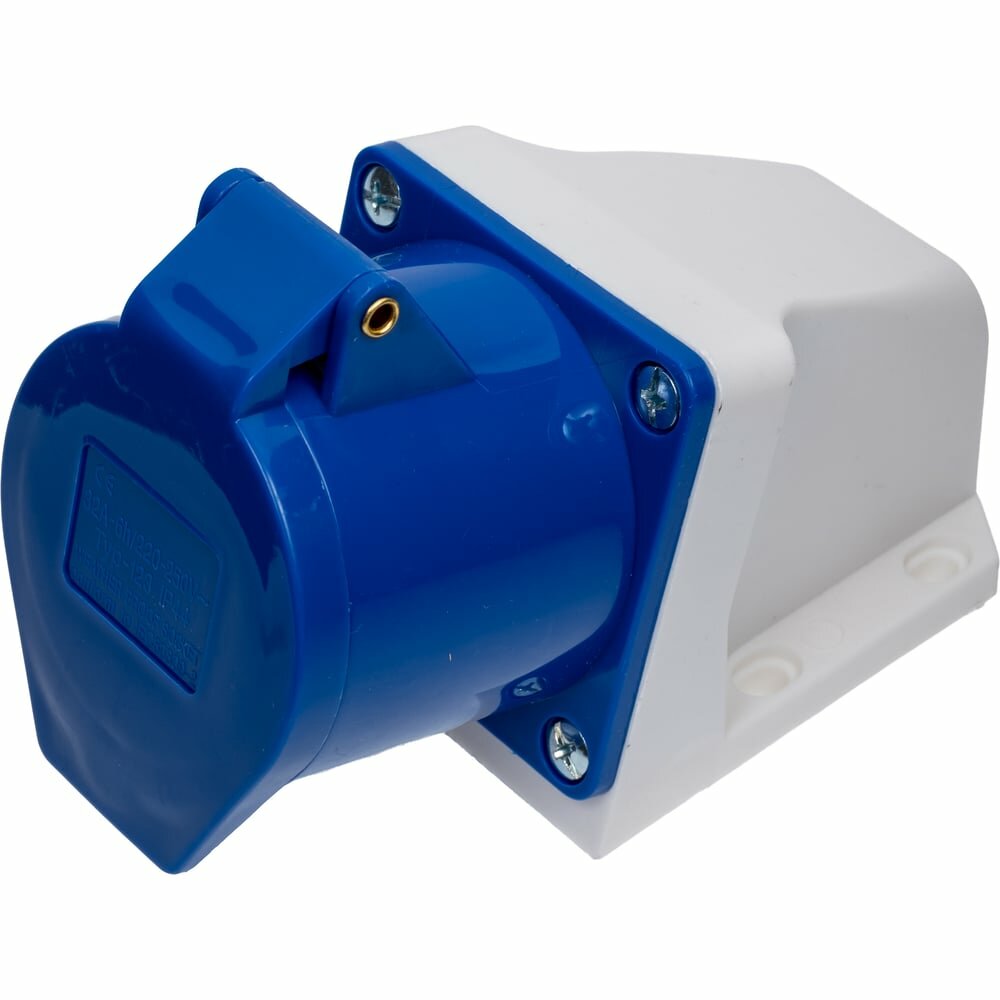 Силовой разъем RUICHI 123 2P+E 32A 220-240V 64230