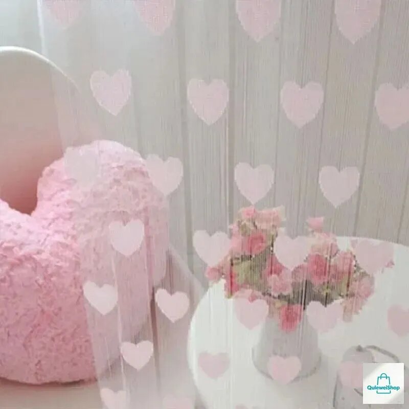 Тюль 100x200 см крепление Петли, розовый