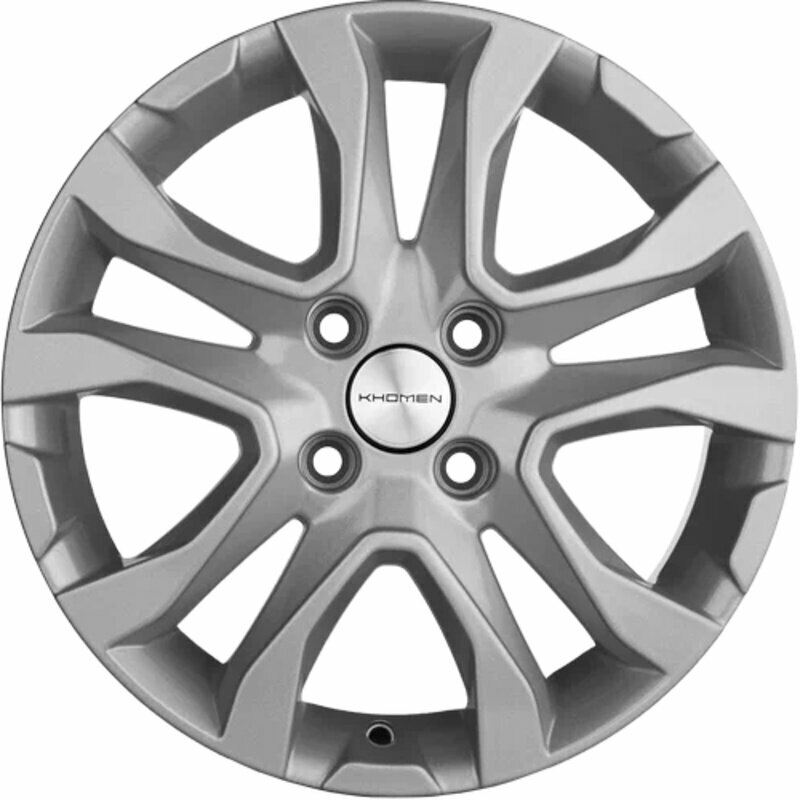 Литой колесный диск Khomen Wheels KHW1503 (Vesta) 6x15/4x100 ET50 D60,1 F-Silver