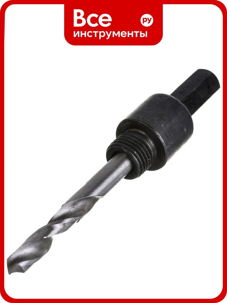 Хвостовик для биметаллических коронок 1/2" vertextools 2525-1/2, деревянный,