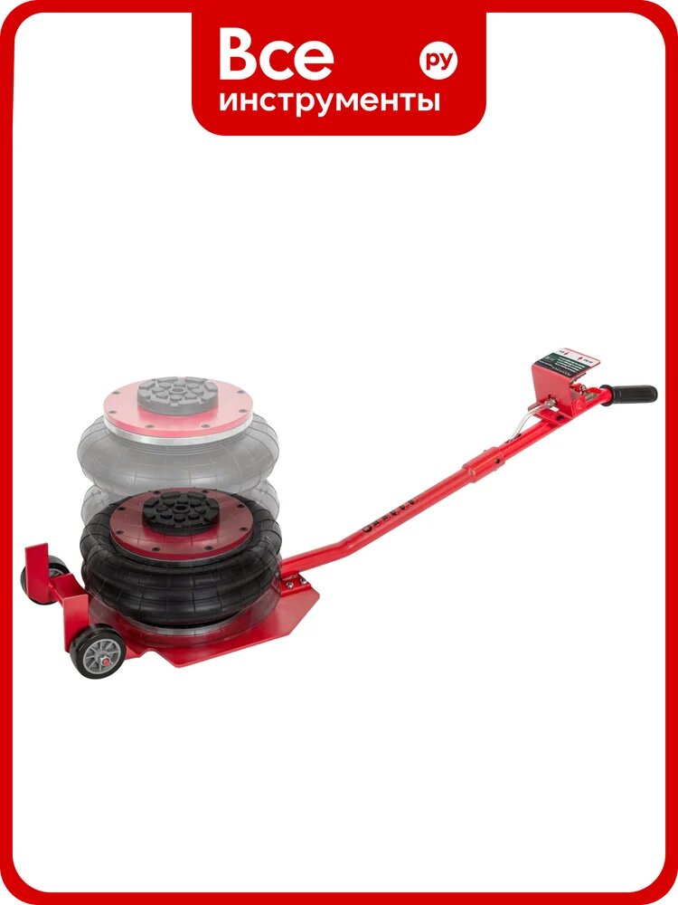 Домкрат подкатной пневматический Rockforce 3.5 т, Бар, h min 135мм, h max 450мм, 3 подушки