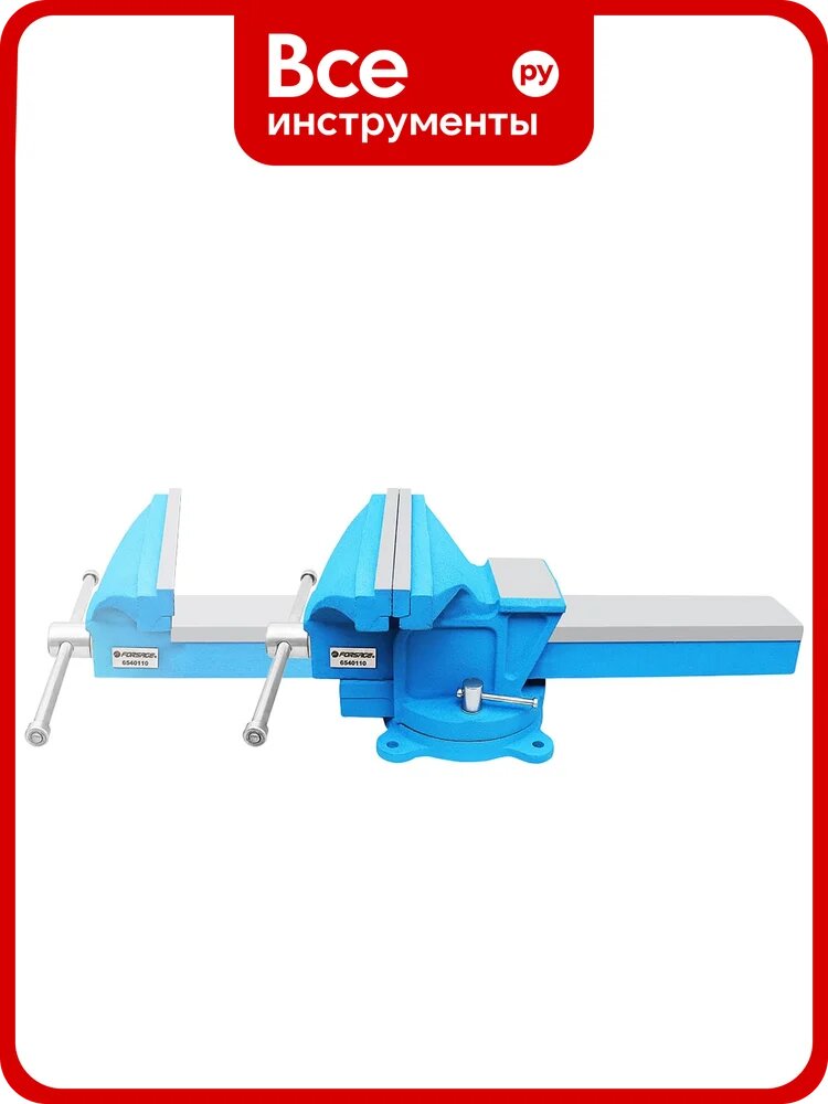 Тиски стальные поворотные с наковальней Forsage 10 (250мм) F-6540110(60511)