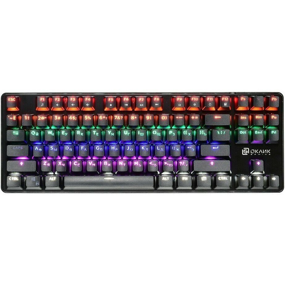 Клавиатура проводная Oklick 969G SHOTGUN, USB, черный