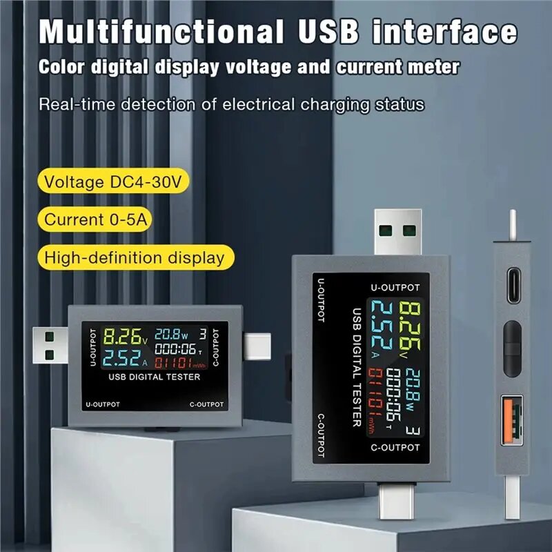 USB-тестер TYPE-C DC4.5-50V — фото 1