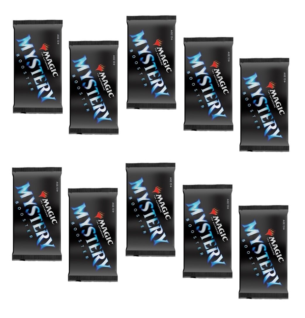 Magic The Gathering: 10 бустеров MTG издания Mystery Booster на английском