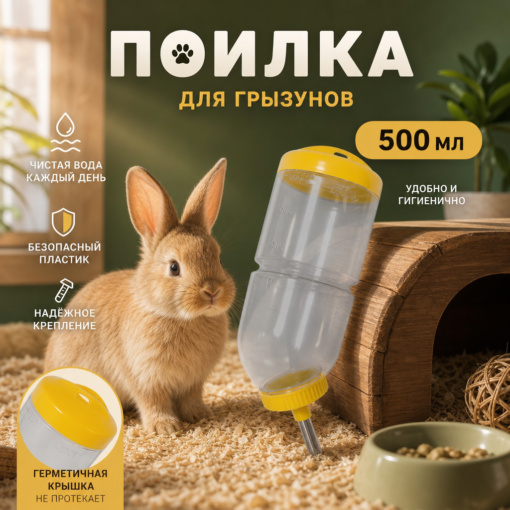 Автоматическая поилка-фонтан для питомцев