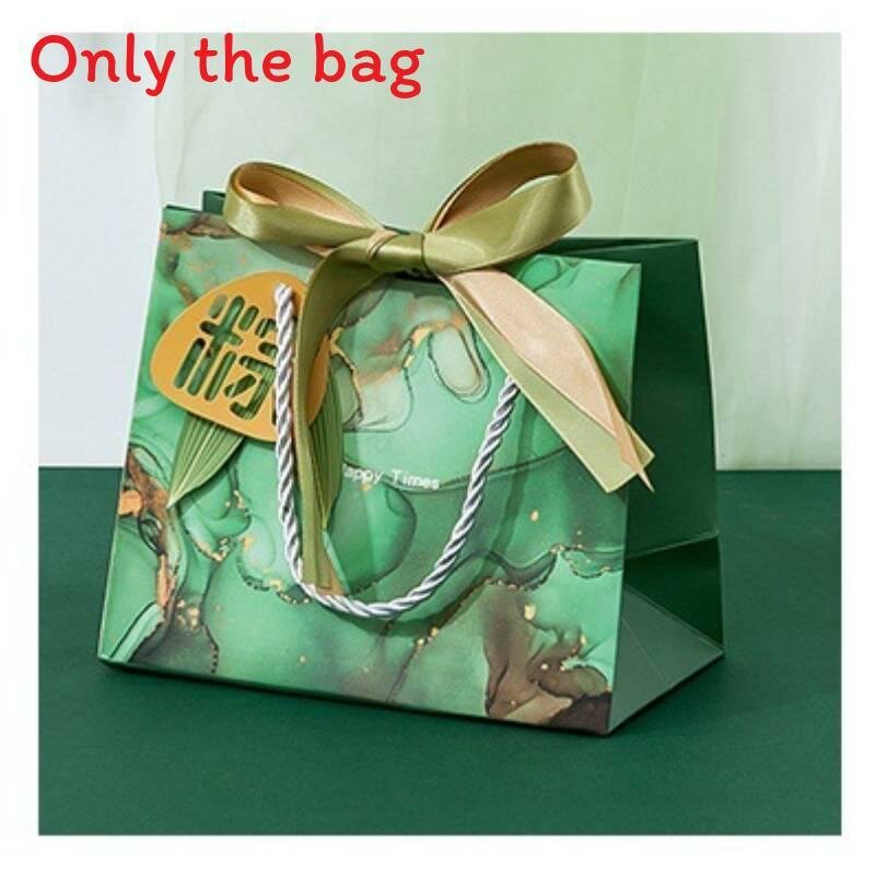 Упаковочный пакет для цзунцзы праздничный зелёный zongzi packaging bag с вырубкой для культурных подарков, тёмно-зелёный